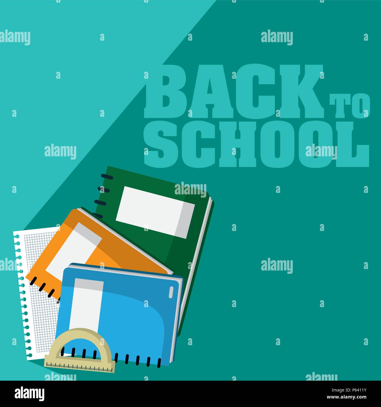 Back to school supplies and elements vector illustration graphic design ...