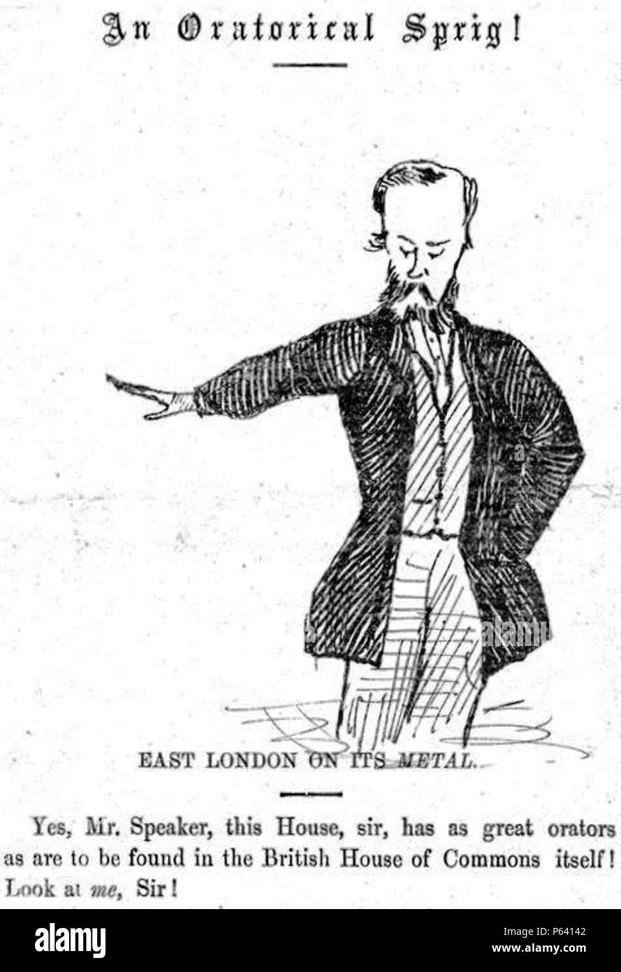 1869 - Gordon Sprigg in the Squib journal Stock Photo - Alamy