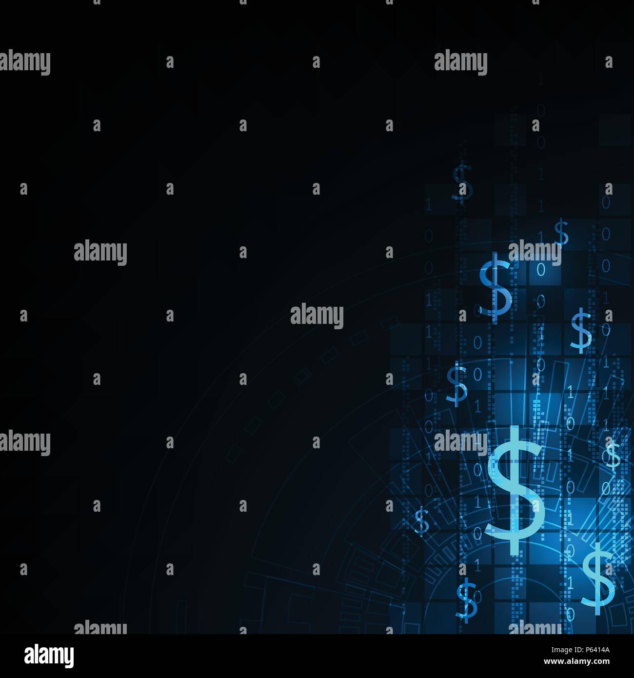 Technology in the concept of electronic money Stock Vector Image & Art ...