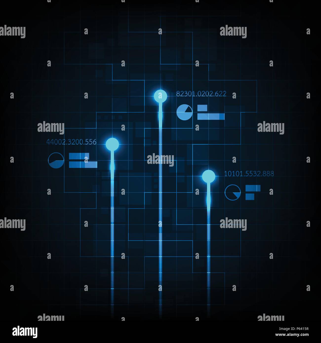 Digital movement on a dark blue background Stock Vector Image & Art - Alamy