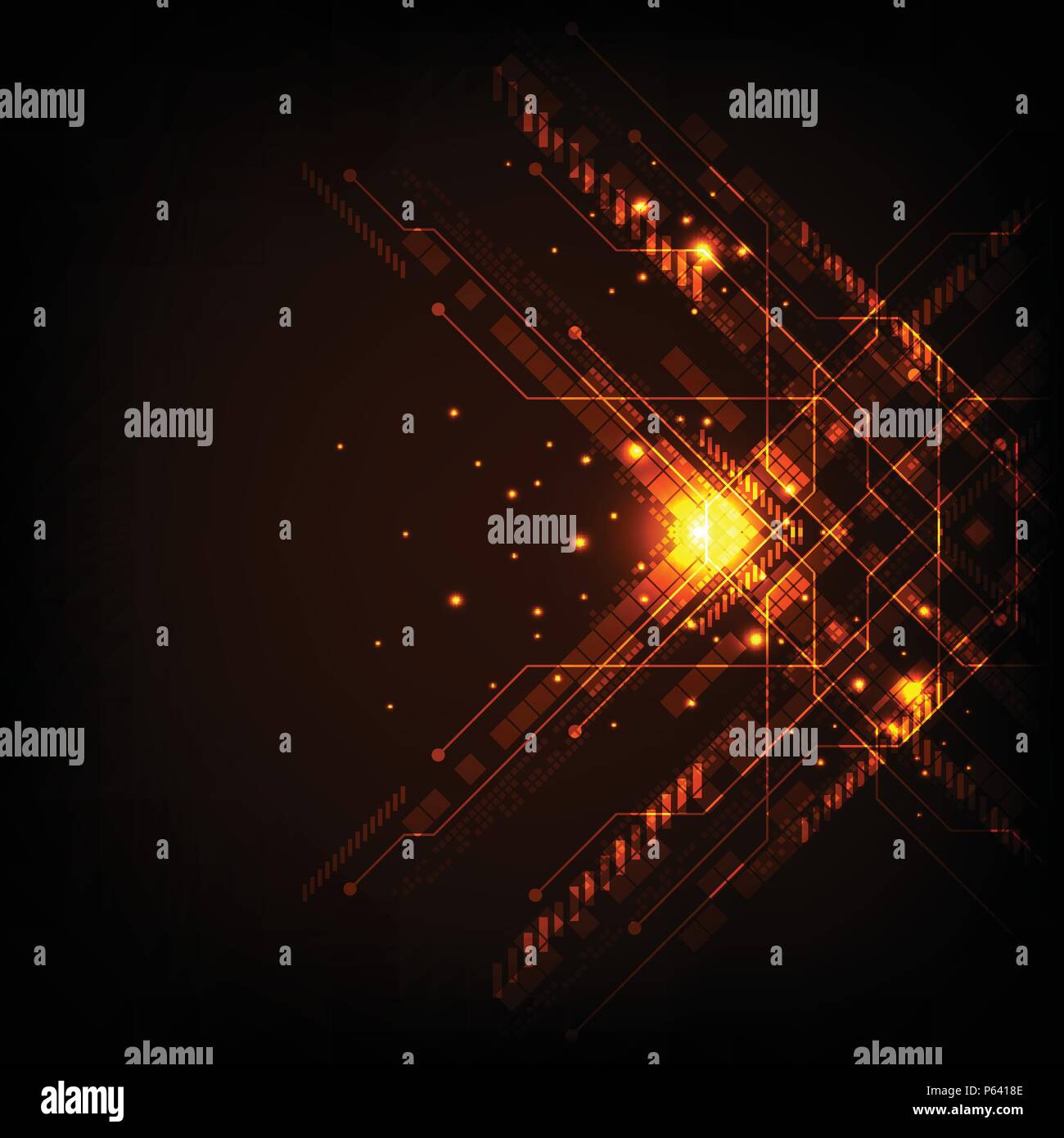 Vector background in the concept of technology Stock Vector Image & Art ...