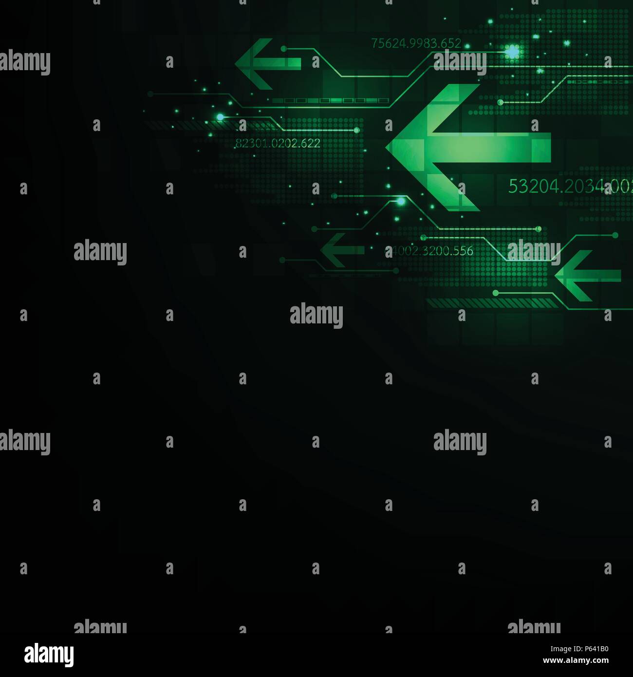 The process of digital data into the future Stock Vector Image & Art ...