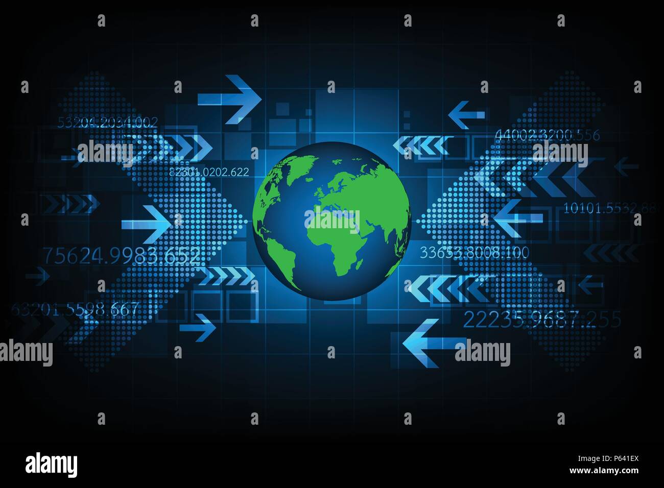 World technology Stock Vector Images - Alamy
