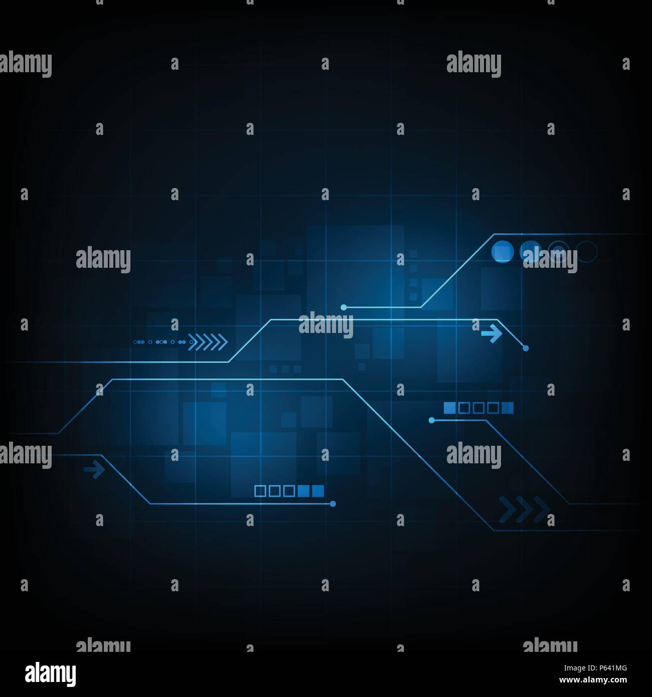 Vector technology in electronic circuit concept Stock Vector Image ...