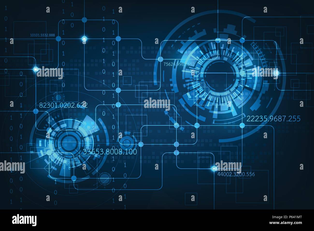 Vector technology in electronic circuit concept Stock Vector Image ...