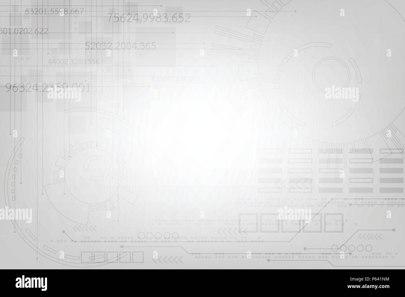 Vector background in the technology concept on a gray background Stock ...