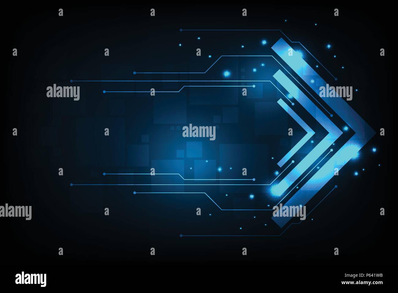 Vector technology in the form of arrows Stock Vector Image & Art - Alamy