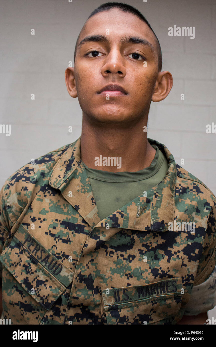 Pvt. Adrian A. Persaud, Platoon 3037, India Company, 3rd Recruit ...