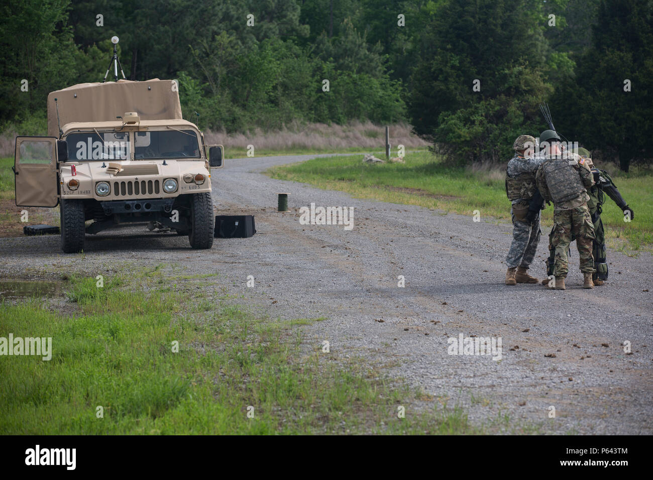U.S. Army Staff Sgt. Jesse Harris assigned to the49th Ordnance Company ...