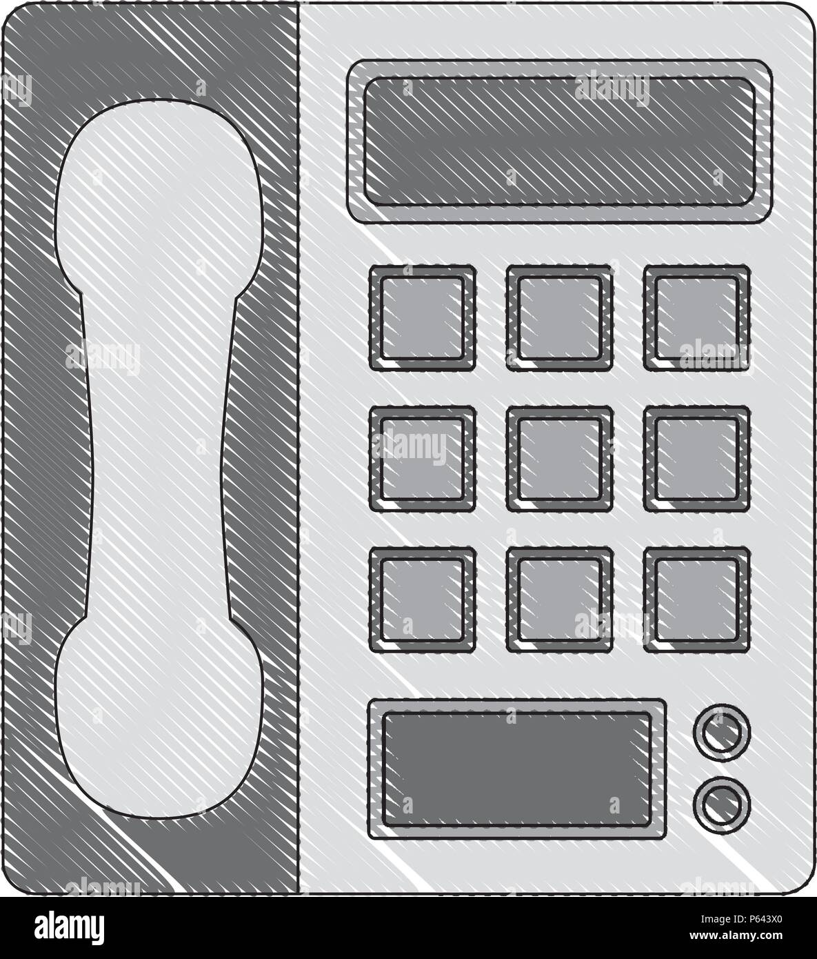 telephone device call communication image vector illustration drawing ...