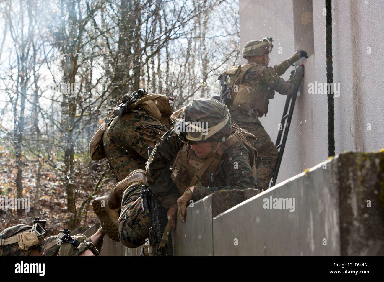 U.S. Marine Corps Lance Cpl. Craig Finnerty, a mortarman with Special ...