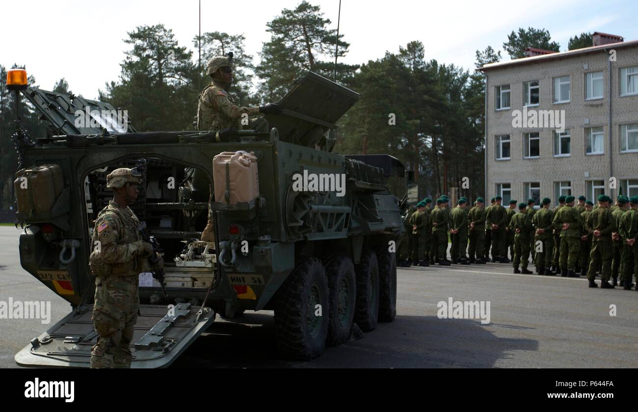 2nd Stryker Cavalry Regiment U S Army Soldiers From 1st Squadron 2nd