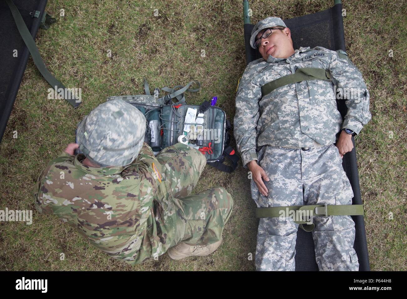 U.S. Army 1st Lt. Matthew Elden from 928th Medical Company Area Support ...