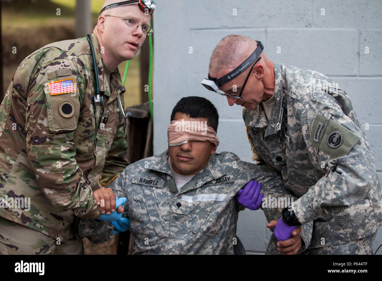 Service members working with Task Force Red Wolf from 875th Engineer ...