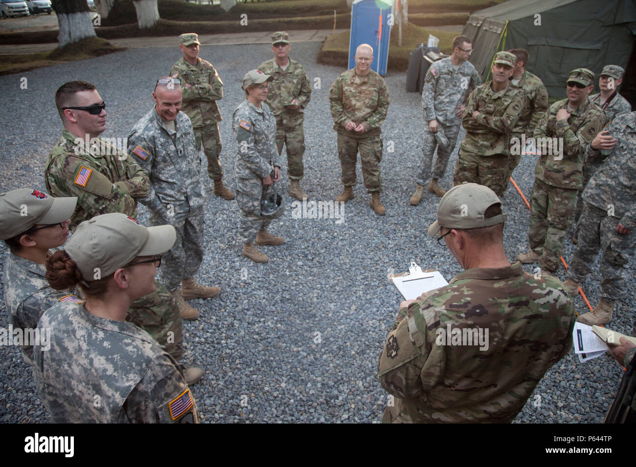 Service members working with Task Force Red Wolf from 875th Engineer ...