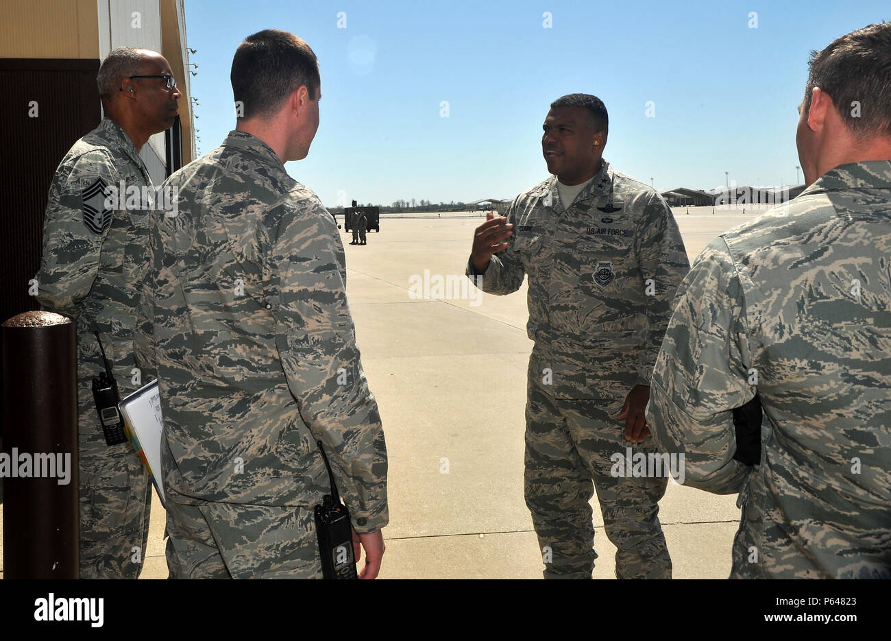 U.S. Air Force Maj. Gen. Richard M. Clark, the 8th Air Force commander ...