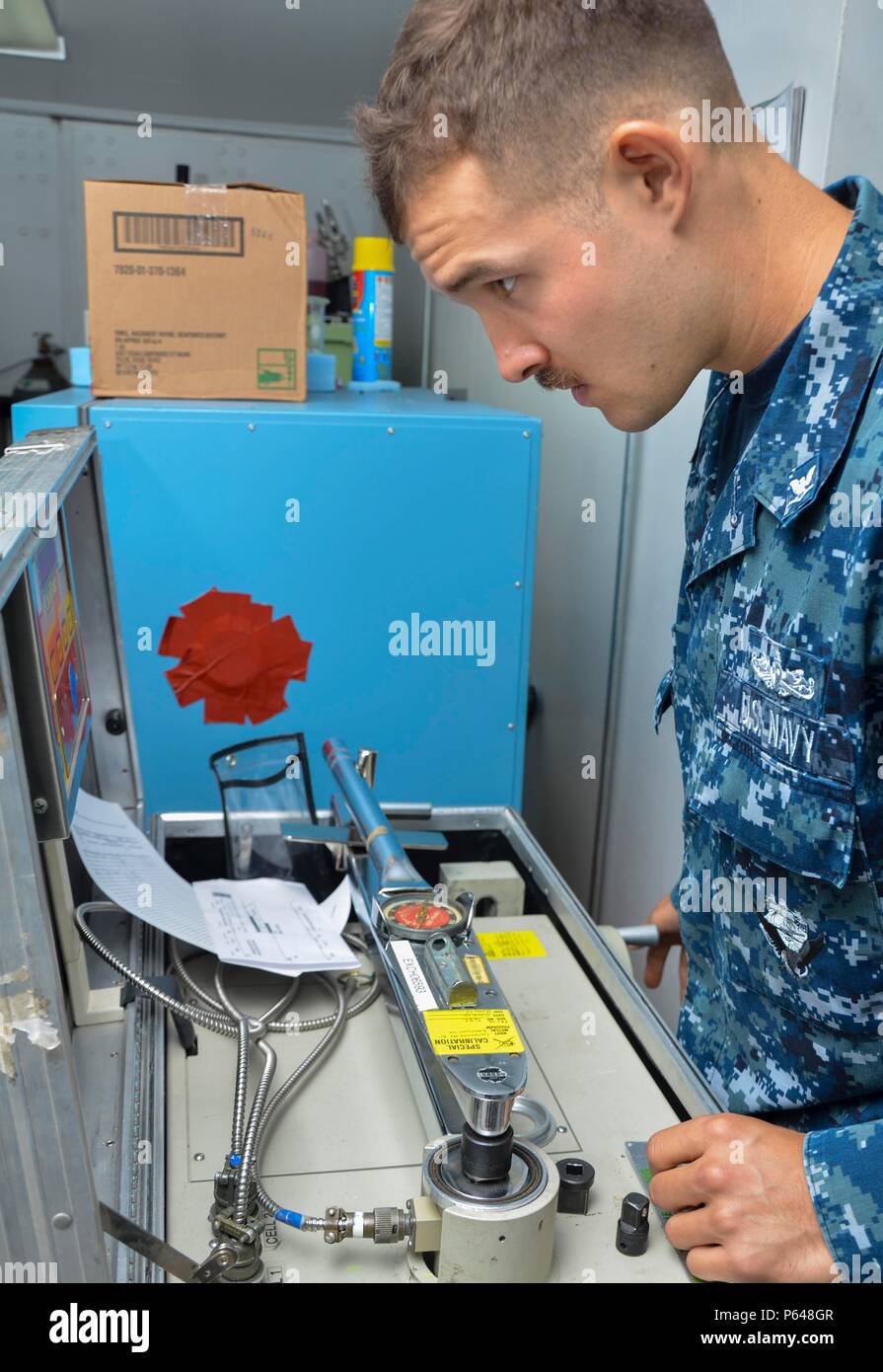 POLARIS POINT, Guam (April 19, 2016) Electronics Technician 3rd Class ...