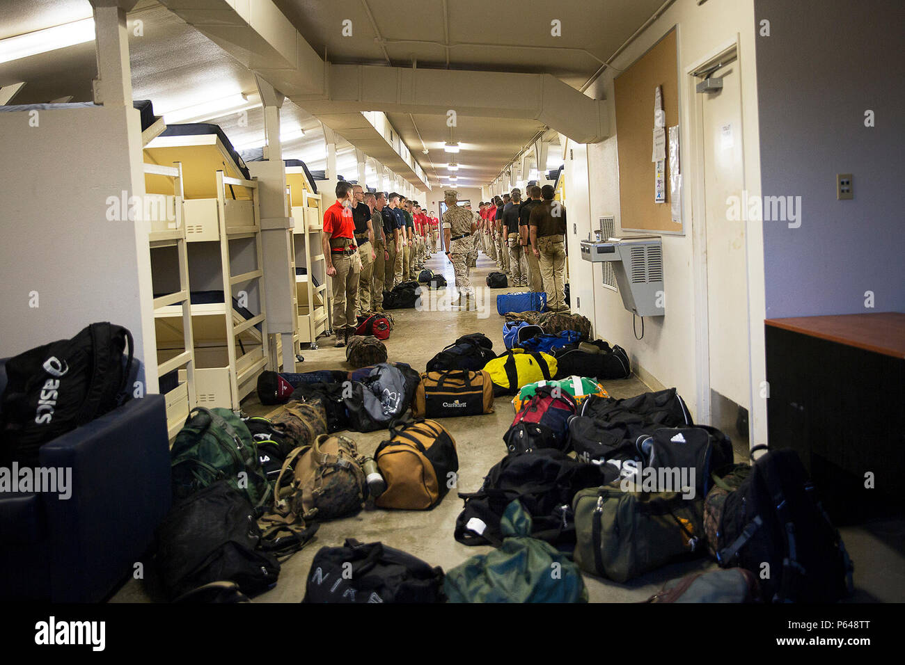 The bags of Marine Corps officer candidates from Washington, Idaho and ...