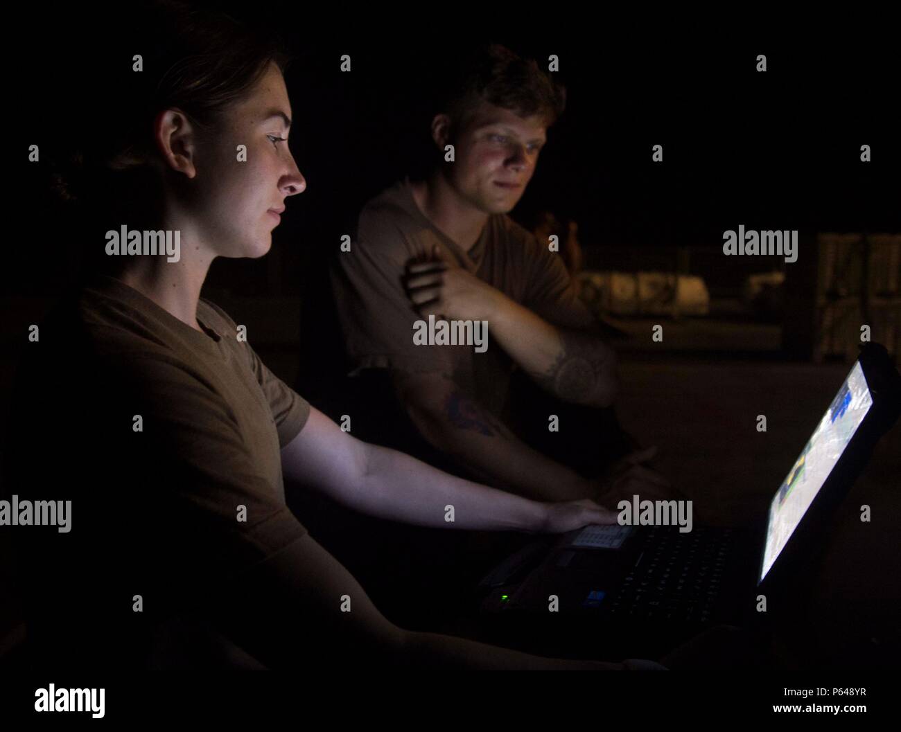 Aerographer's Mate 2nd Class Gianna Conroy and Aerographer's Mate 2nd ...