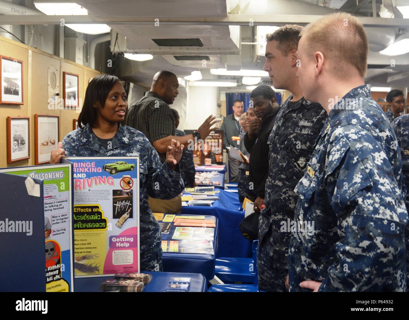 NORFOLK (April 19, 2016) Sailors aboard the guided-missile destroyer ...