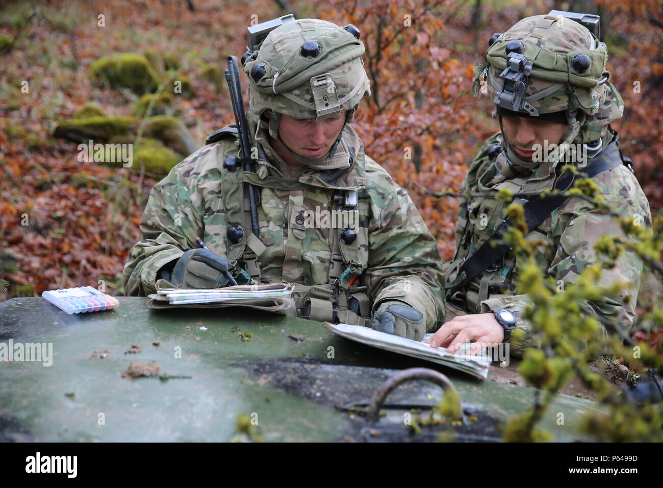 U.S. Army Staff Sgt. Christopher Meinke, left, and Lt. Baruch Roche of ...