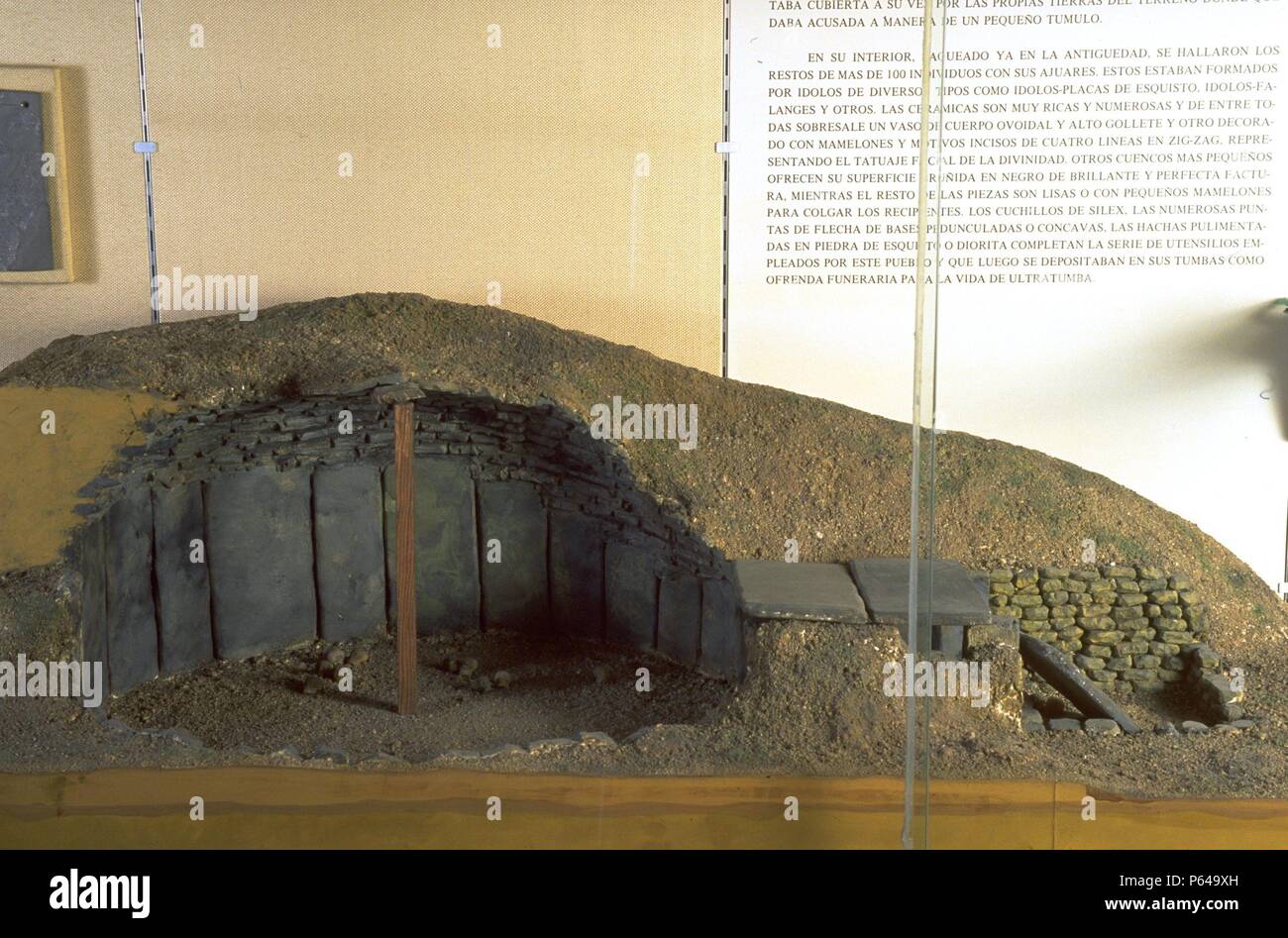 MAQUETA DE LA TUMBA Nº 40. CALCOLITICO. CULTURA DE LOS MILLARES ...