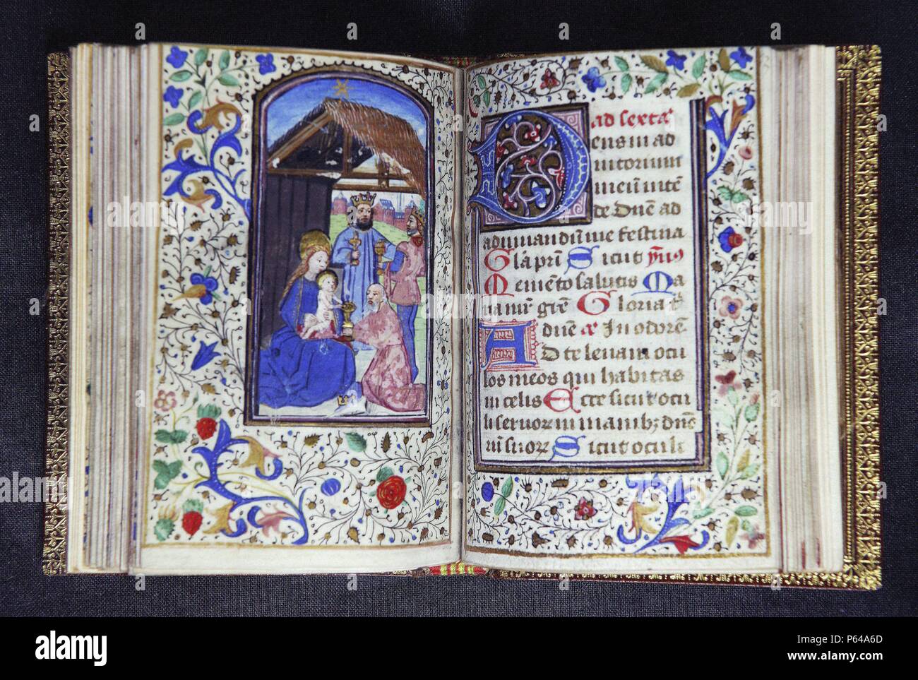 Manuscrito iluminado medieval hi-res stock photography and images - Alamy