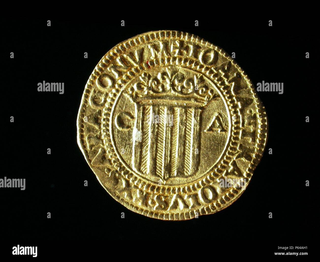 NUMISMATICA. MONEDA MEDIEVAL CRISTIANA. DOBLE DUCADO DE ORO, DE CARLOS ...