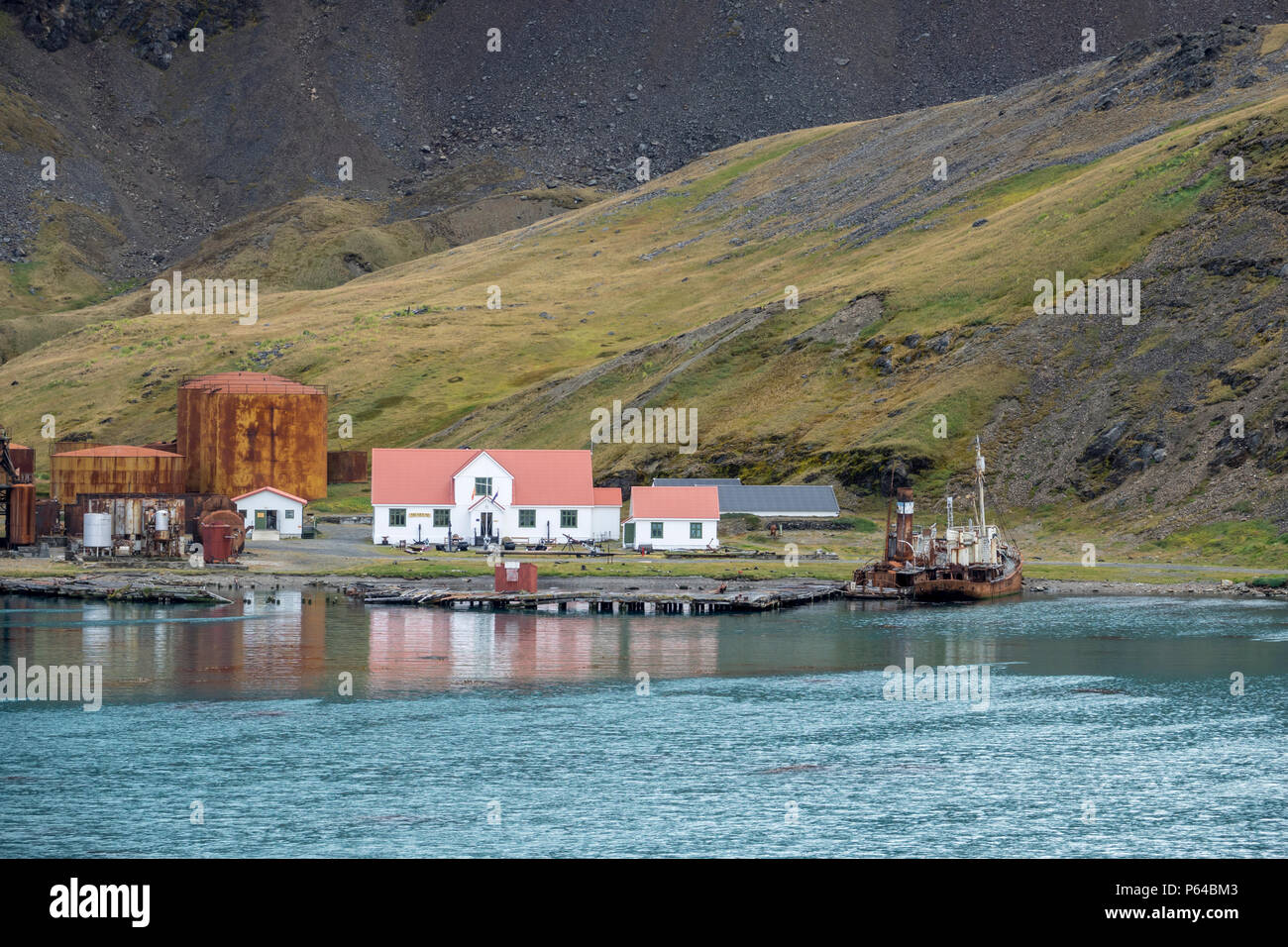 Grytviken whaling station, South Georgia Island Stock Photo - Alamy