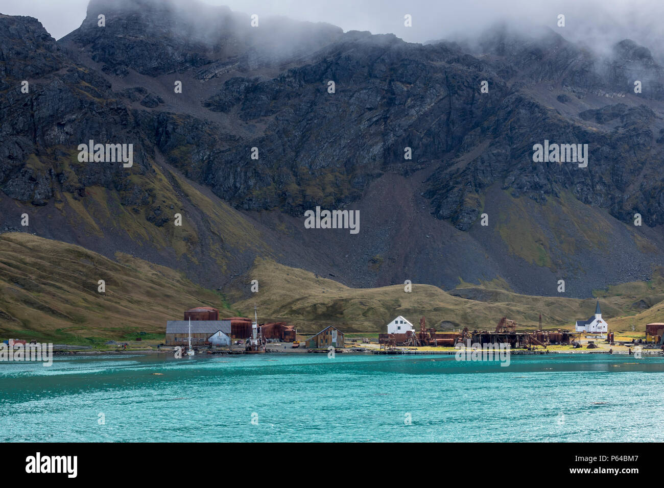Grytviken whaling station, South Georgia Island Stock Photo - Alamy