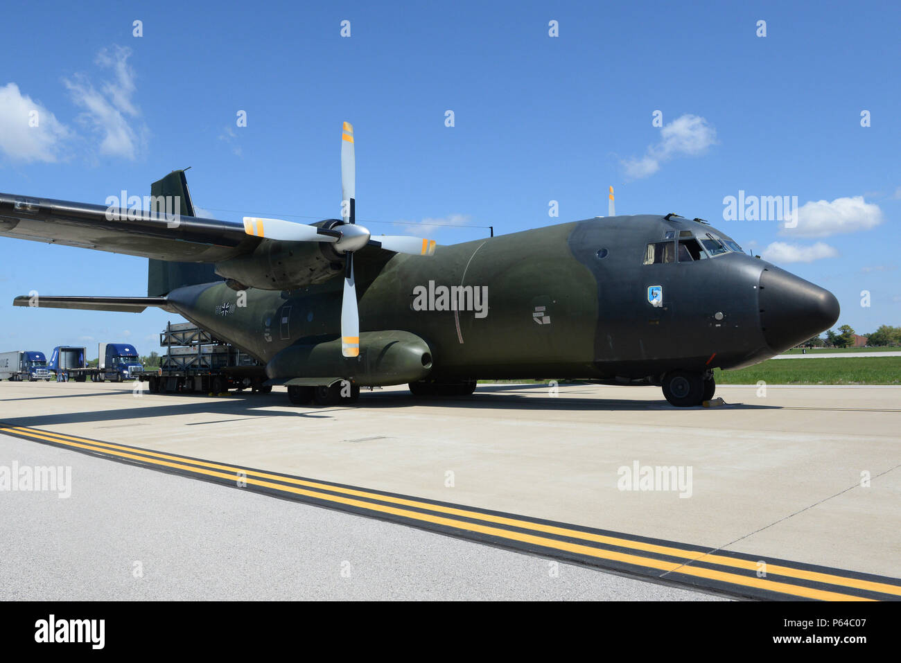 375th Logistics Readiness Squadron members transfer three munitions ...