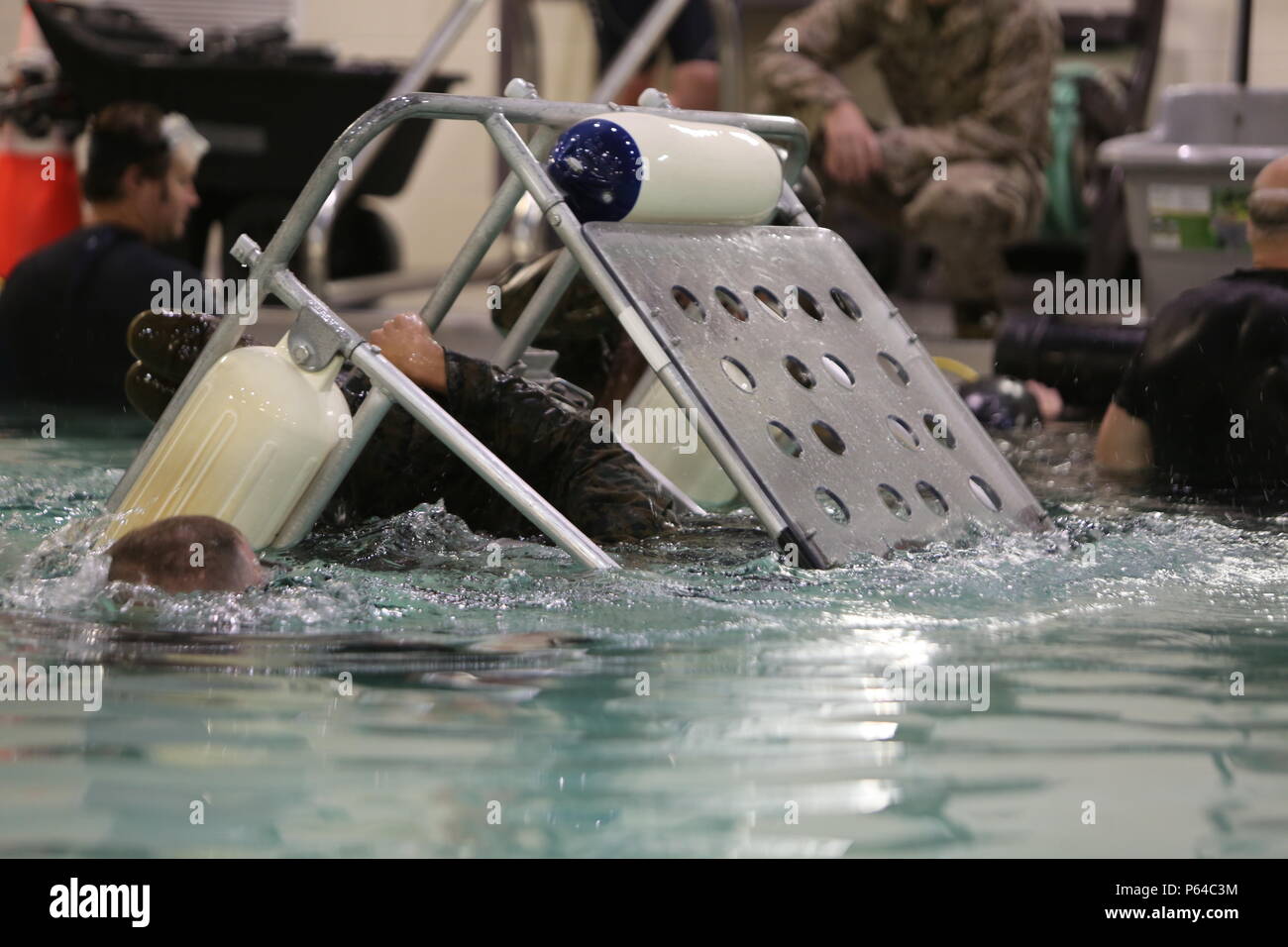 Marines with 2nd Battalion, 8th Marine Regiment conduct an underwater ...