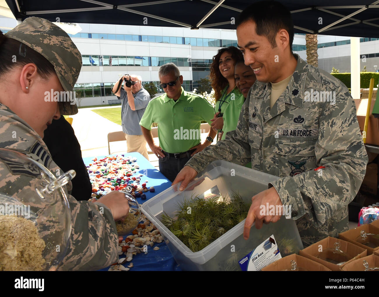 U.S Air Force Lt. Col. Todd T. Inouye, commander of the 61st Civil ...