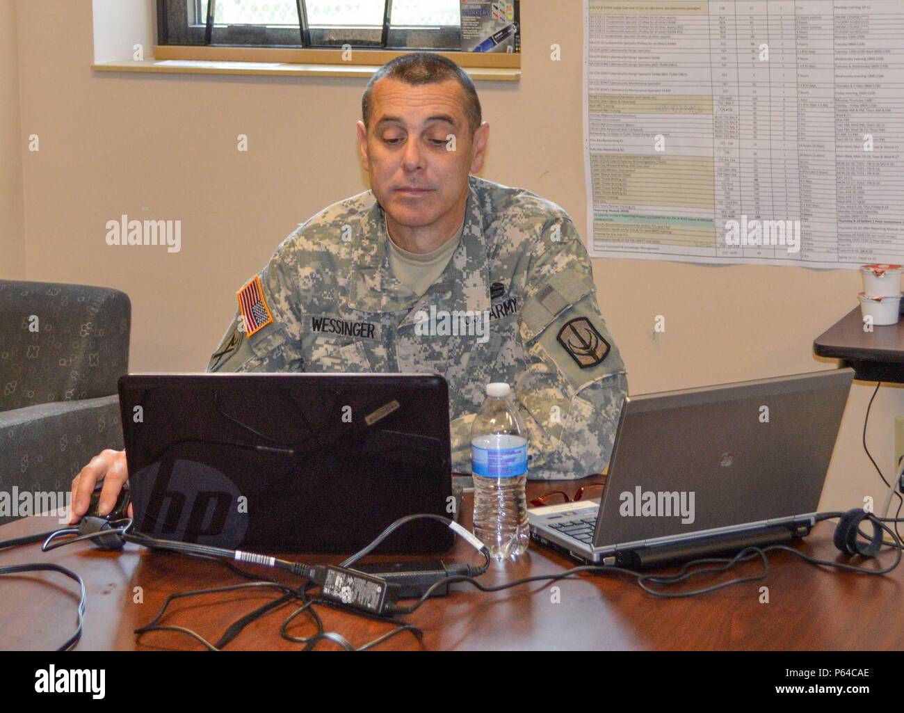 U.S. Army Master Sgt. Terry Wessinger, senior communications operations ...