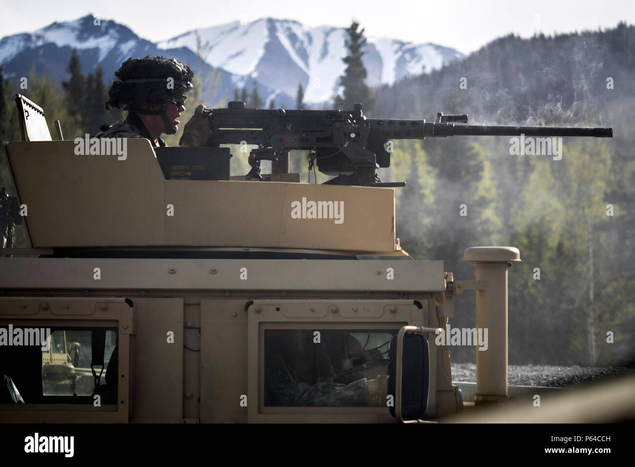A paratrooper assigned to Apache Troop, 1st Squadron (Airborne), 40th ...