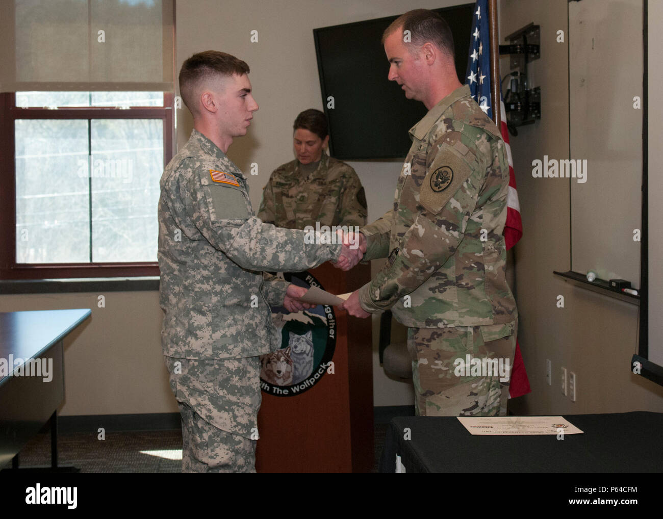 U.S. Army Capt. John Lescure, commander, Recruit Sustainment Company ...