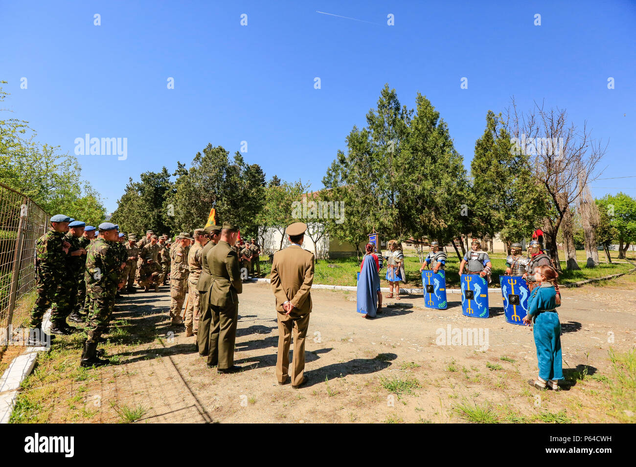 A Roman woman role-player explains the body armor and weaponry their ...