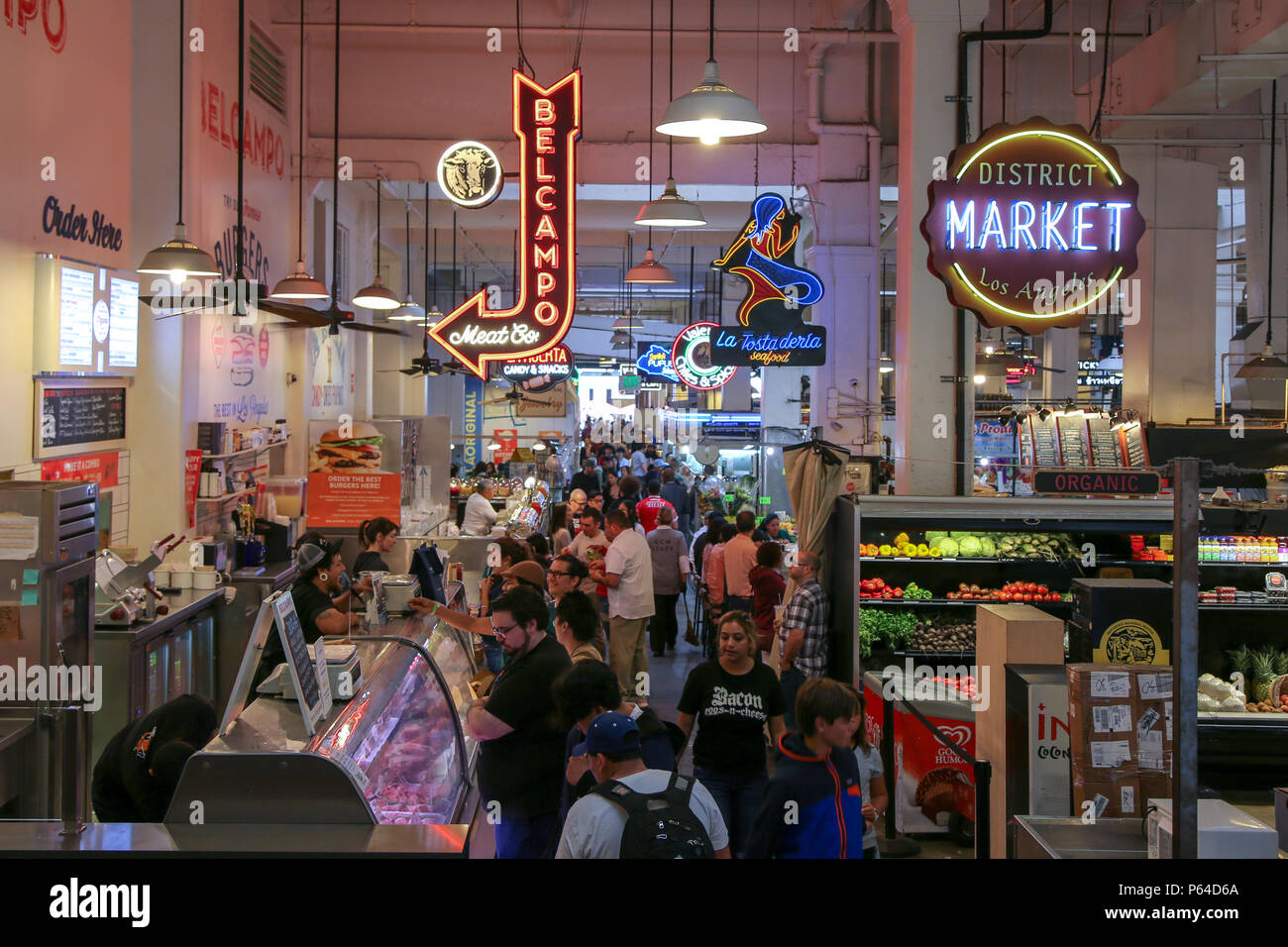 Los angeles grand central market tour 4k 60fps