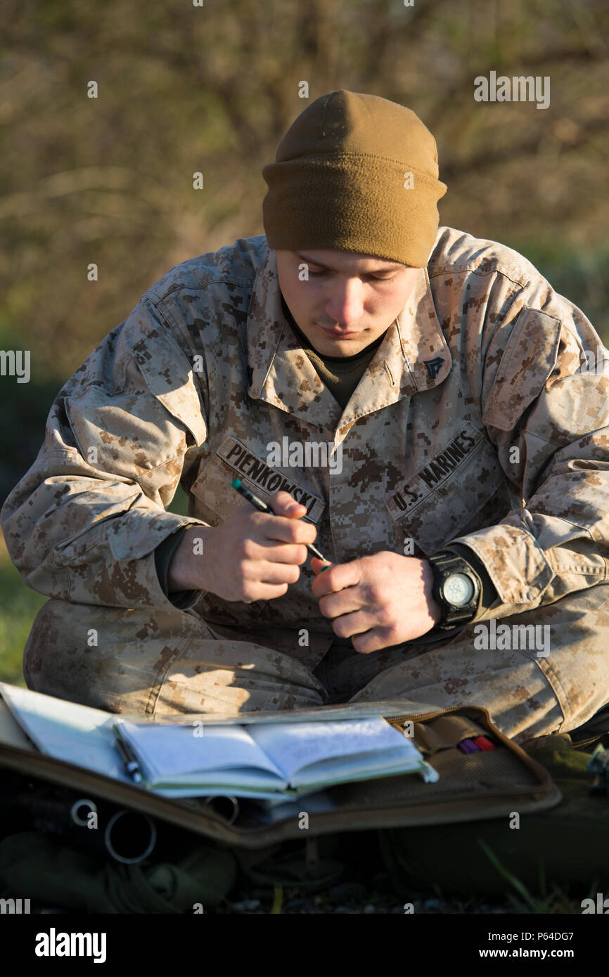 Cpl. Matt Pienkowski, a forward observer with 2/24, 23rd Marine ...