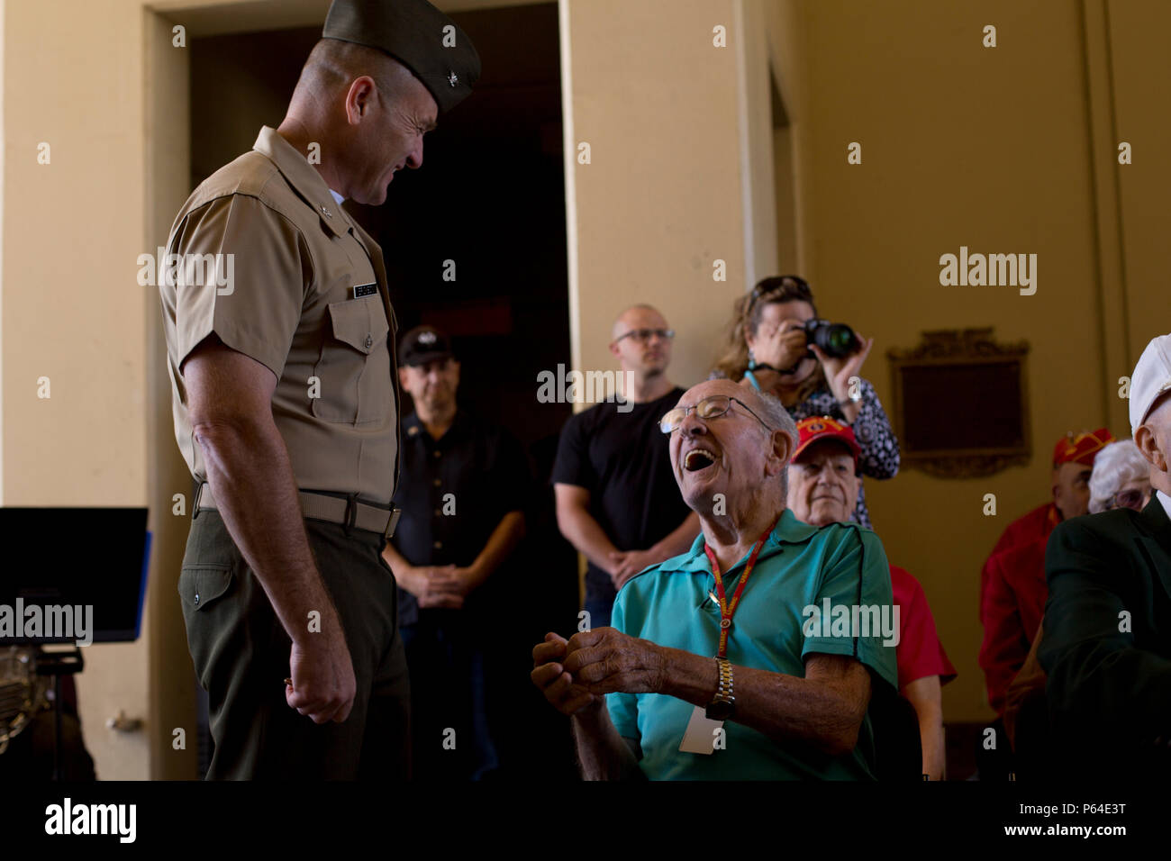 U.S. Marine Corps Col. Daren J. Erickson, commanding officer of Recruit ...
