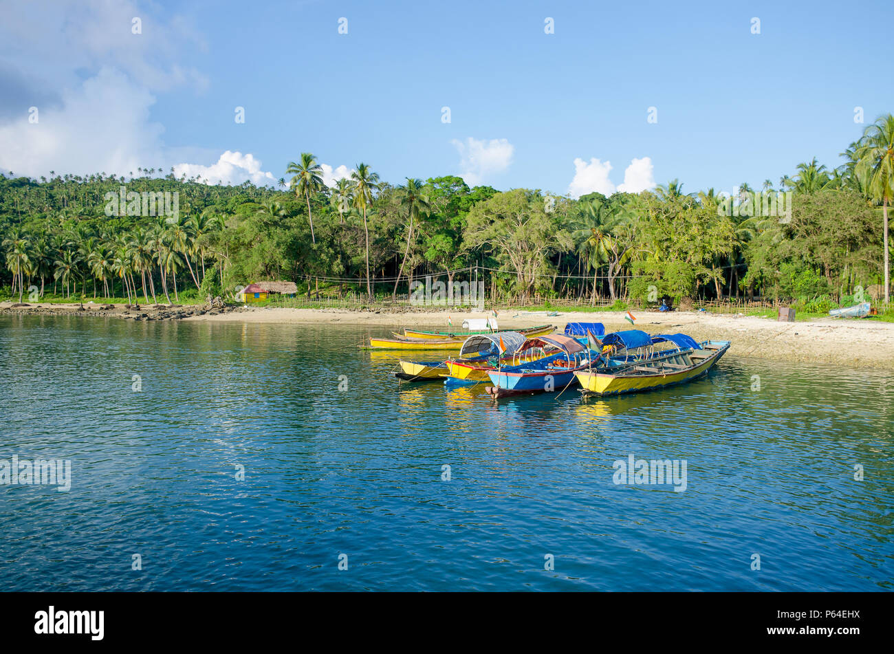 The beautiful landscape of Andaman and the Nicobar Islands in India ...