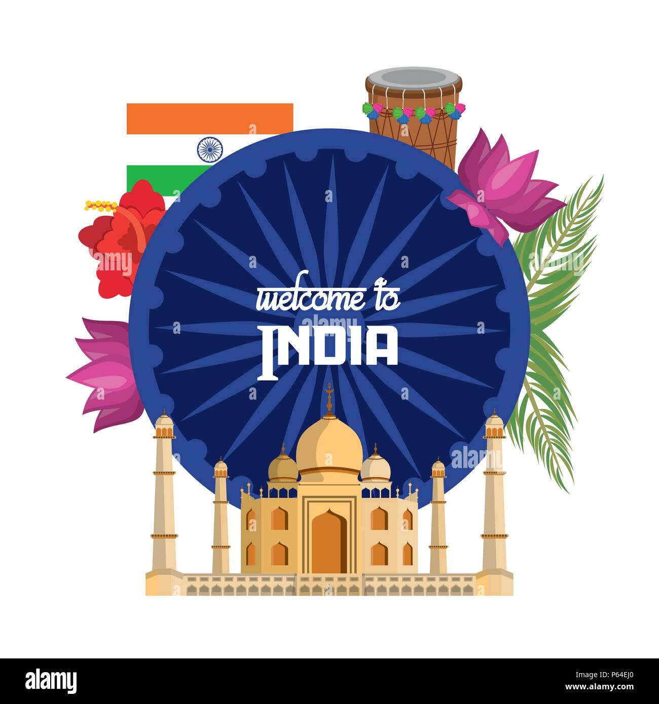 India travel card Stock Vector Image & Art - Alamy