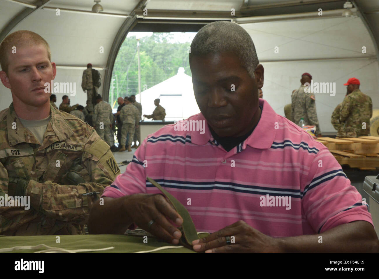 Sgt. Justin Cox, assigned to 3rd Infantry Division Sustainment Brigade ...