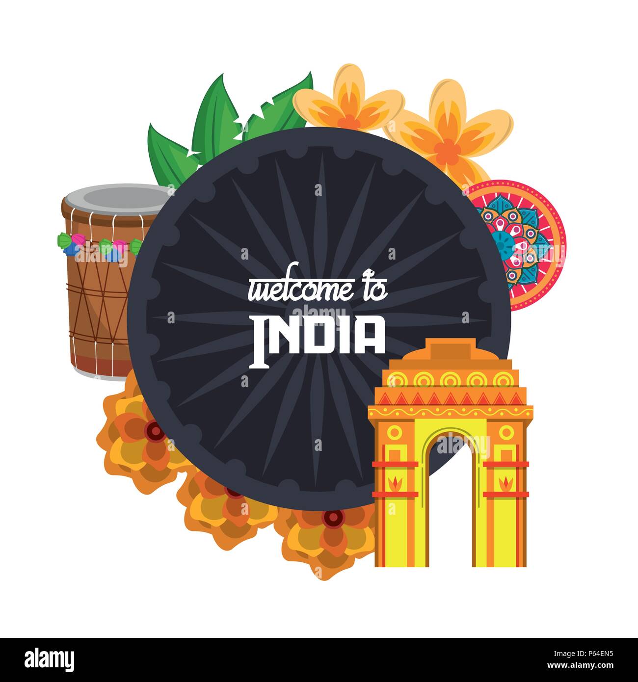 India travel card Stock Vector Image & Art - Alamy