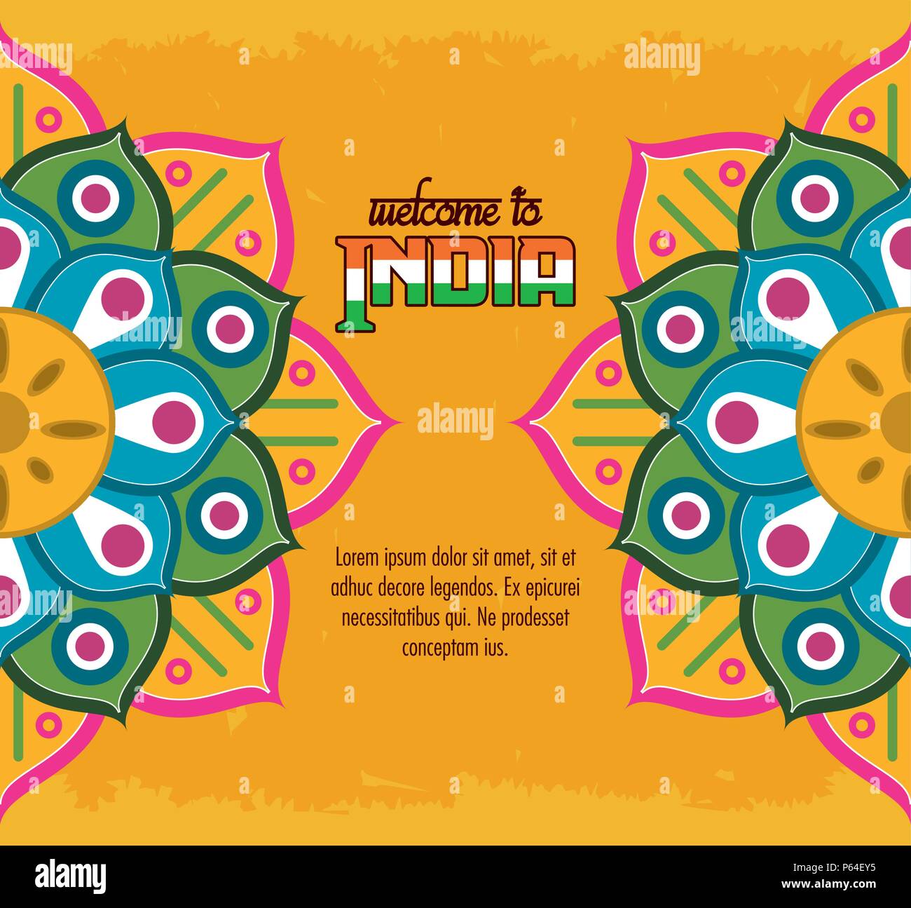 Welcome to india Stock Vector Image & Art - Alamy