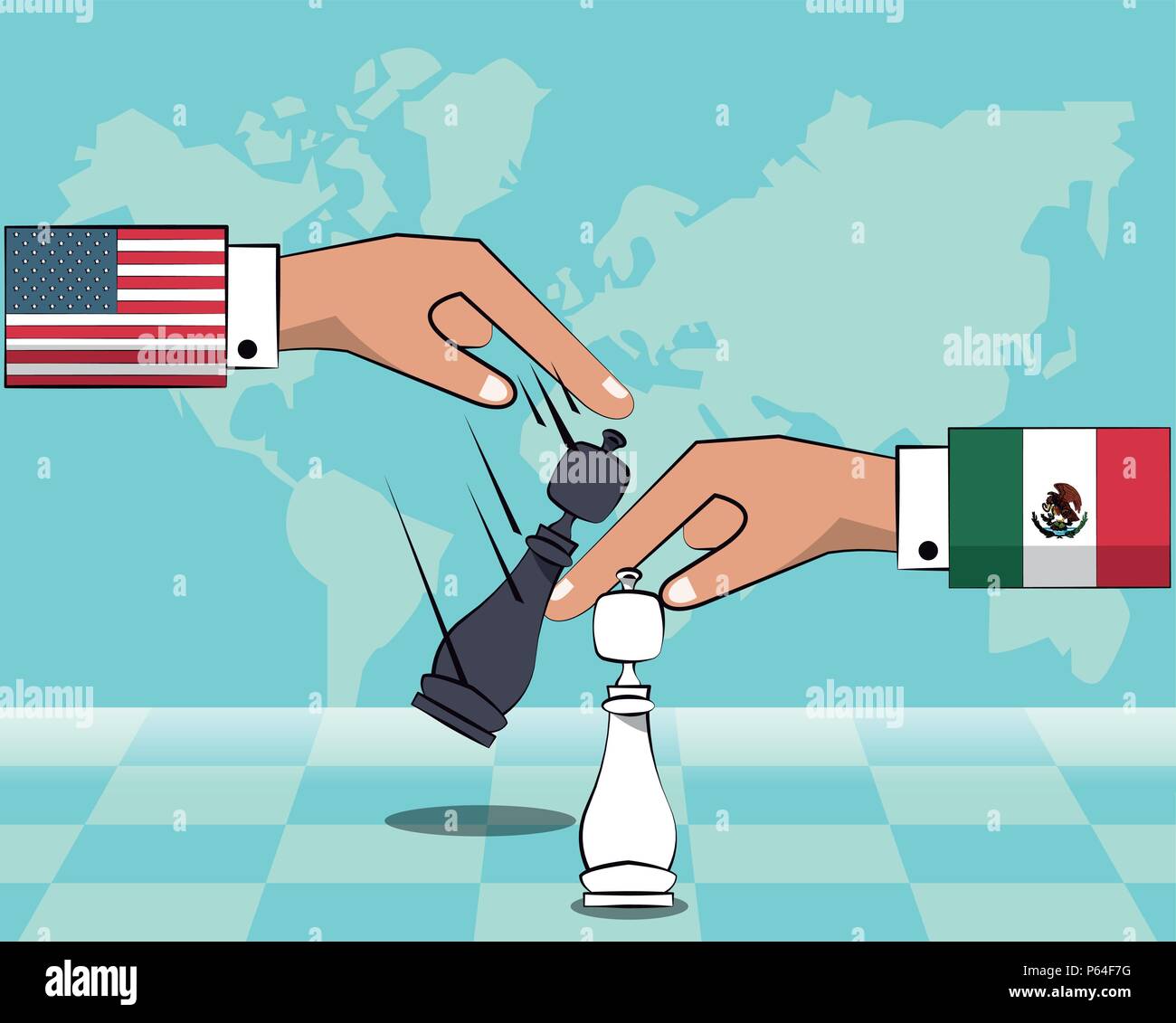 Trade war concept Stock Vector Image & Art - Alamy