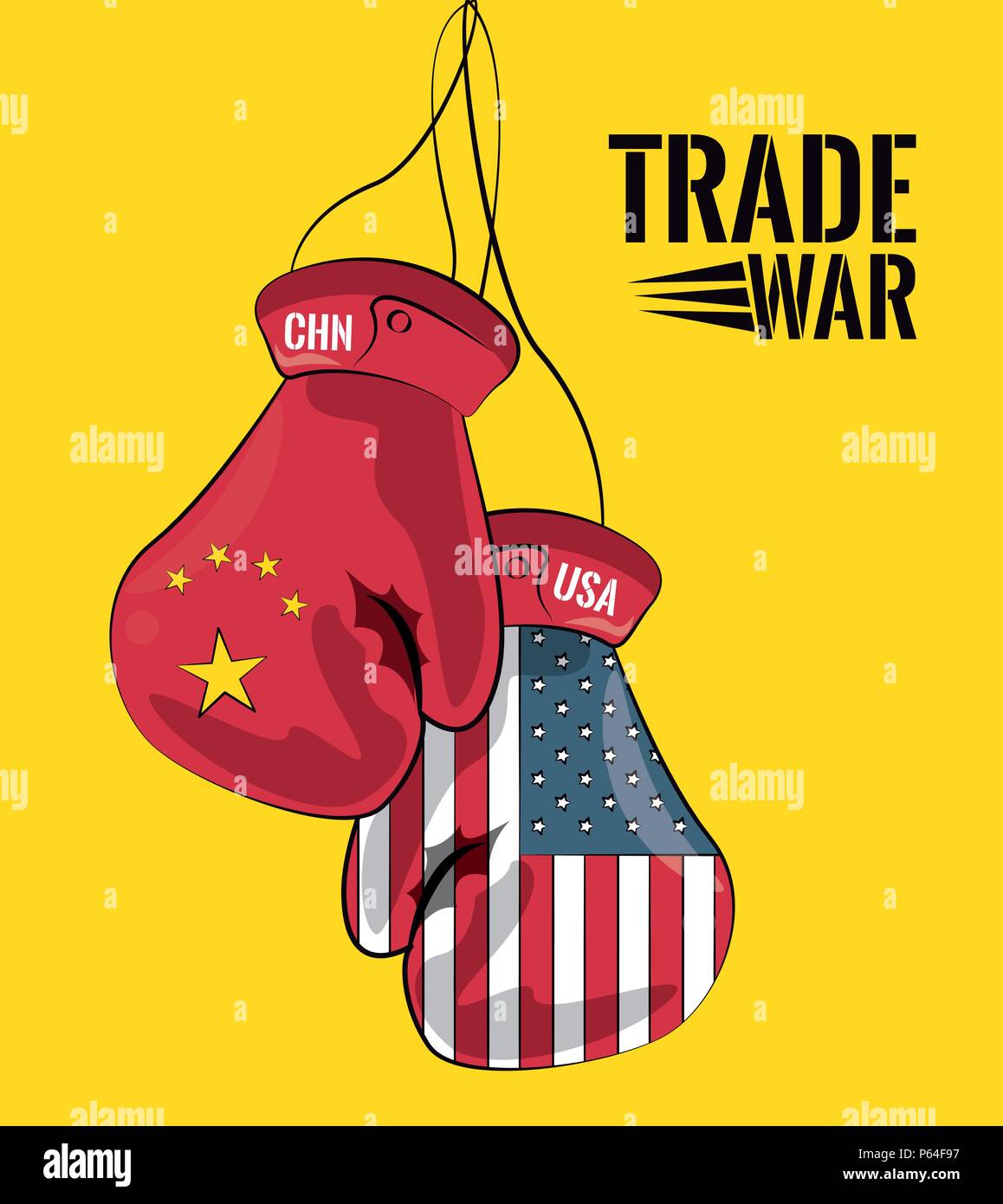 Trade war concept Stock Vector Image & Art - Alamy