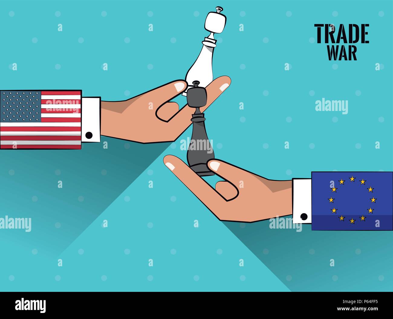 Trade war concept Stock Vector Image & Art - Alamy
