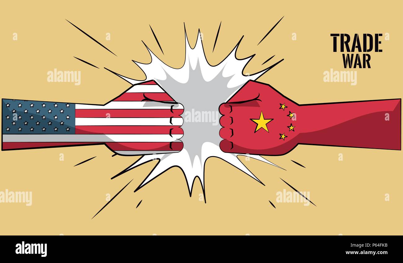 Trade war concept Stock Vector Image & Art - Alamy