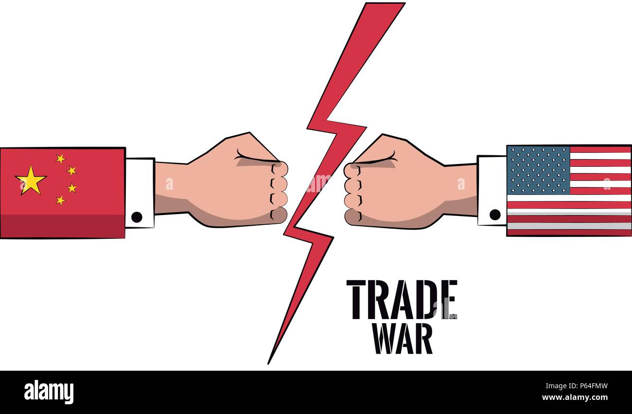 Trade war concept Stock Vector Image & Art - Alamy